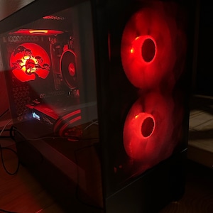 Peekaboo Cat Fan Cover 120mm RGB Fan Grill Custom 3D Printed Gaming PC ...