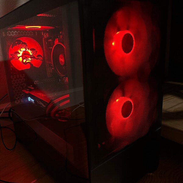 Peekaboo Cat Fan Cover 120mm RGB Fan Grill - Custom 3D Printed Gaming ...