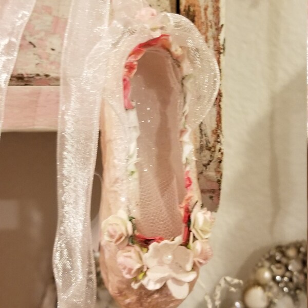 Sugarplum Fairy Decorated Pointe Shoe. Waltz of the Flowers. Nutcracker ...