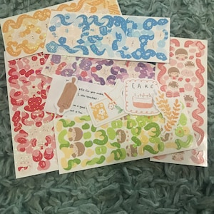 Polco Decorating Stickers Holographic Photo Cards | Etsy