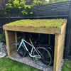 Triple Wheelie Bin Store With Green Roof Planter - Etsy UK
