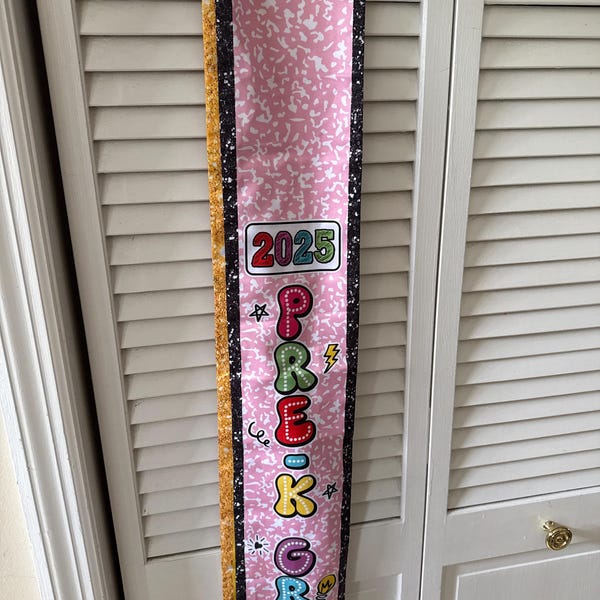 Personalized Teacher Graduation Stole, Custom Graduation Stole Class of ...