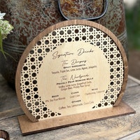 Boho Wedding Signage // Rattan Wooden Table Numbers // Bohemian Wedding ...