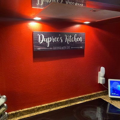 Kitchen Sign, Kitchen Decor, Custom Sign, Kitchen Signs Decor ...