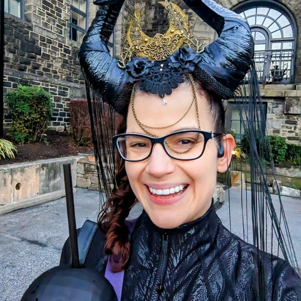 Horn Headdress "arthemis" - Etsy