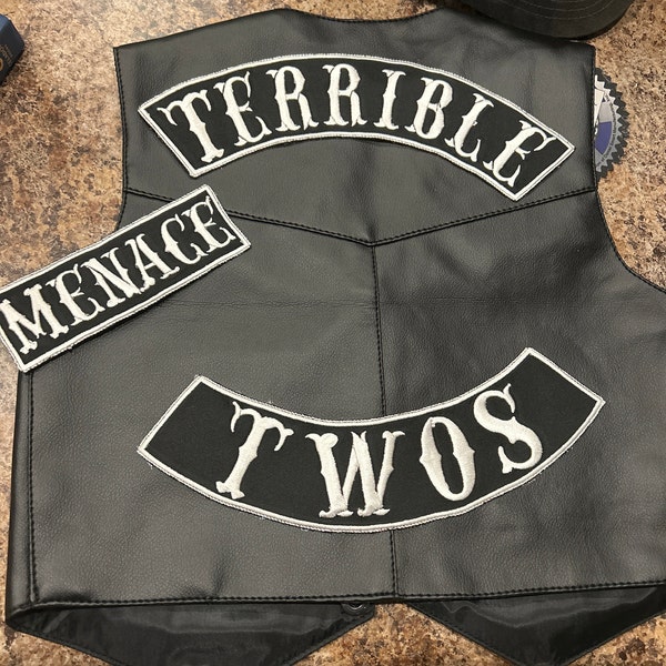 Custom Motorcycle Biker Patches,personalized Embroidery Rocker Patch ...