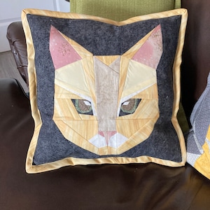 FPP Cat Face Quilt Block - Etsy