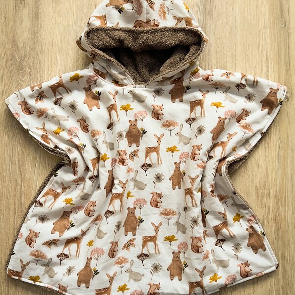 Hooded Poncho Towel Sewing Pattern • PDF Instant Download • Bath Towel ...