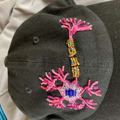 Neurological Anatomical A6 Sticker Sheet. Embroidery, Neuron, Brain ...