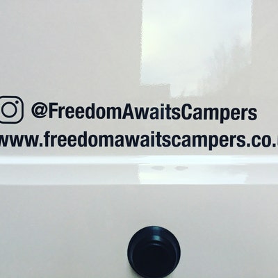 TELEPHONE, EMAIL & WEBSITE Vehicle Tags Work Van Vinyl Decal Sticker ...