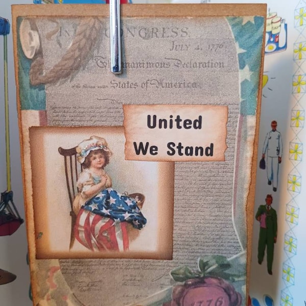 Patriotic Words Printable, Vintage American Ephemera (digital Download ...