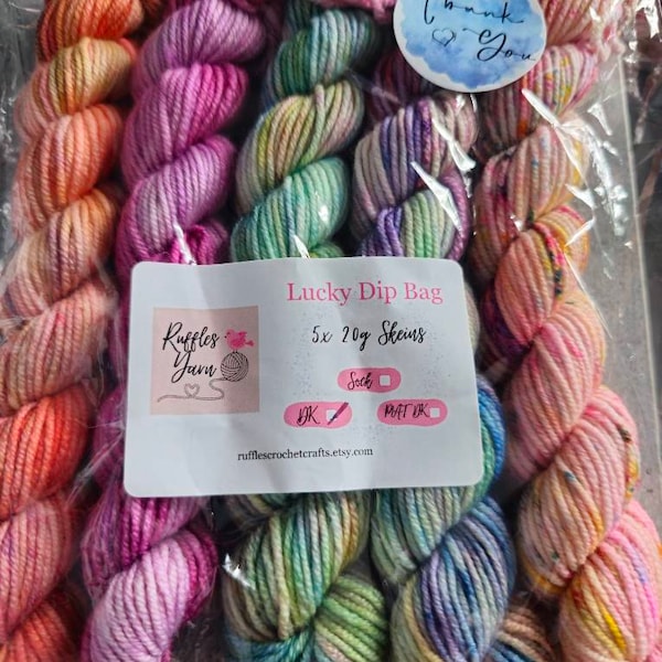 Autumn Shades Ruffles Scrapcake, 150g Ruffles Hand Dyed Yarns, DK Yarn ...
