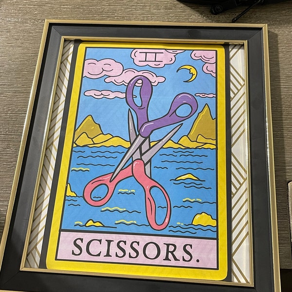 Scissors Tarot Card Art, Two Scissors Lesbian Pride Digital Download ...