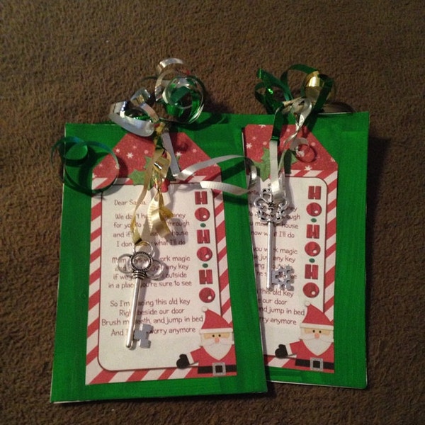 Digital Santas Magic Key Tag -printable Magic Key Tag - Christmas Magic ...