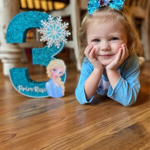 Frozen Elsa Number for Birthday Party - Etsy