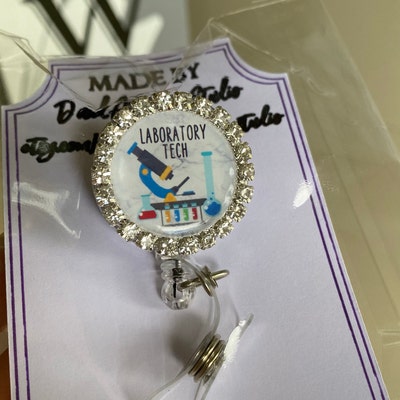 Lab Tech Badge Reel Laboratory Department Lab Tech Medical Professional ...