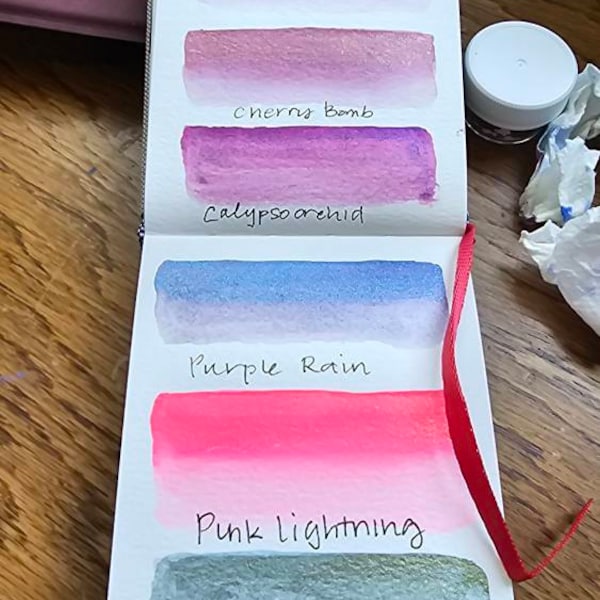 Purple Rain / Paint Drop Card / Handmade Watercolor Paint - Etsy
