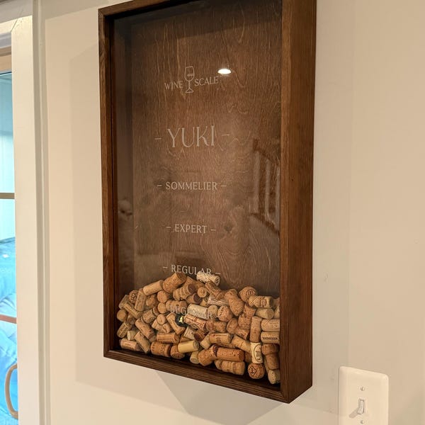 Wine Cork Collector, Collect Moments Not Things, Wood Memories Box ...