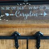 Personalized Wedding Gift GPS Sign Custom Coordinates Sign Wedding ...