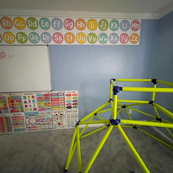 Alphabet Poster Classroom, Bright Alphabet Posters, Alphabet Posters ...