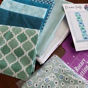 Ocean Path Beaches Quilt Kit Pattern by Quilt Therapy Ocean Sun Water ...