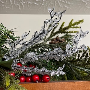 Christmas Ice Pick Icy Branch Pick Winter Ice Pick Christmas Wreath ...
