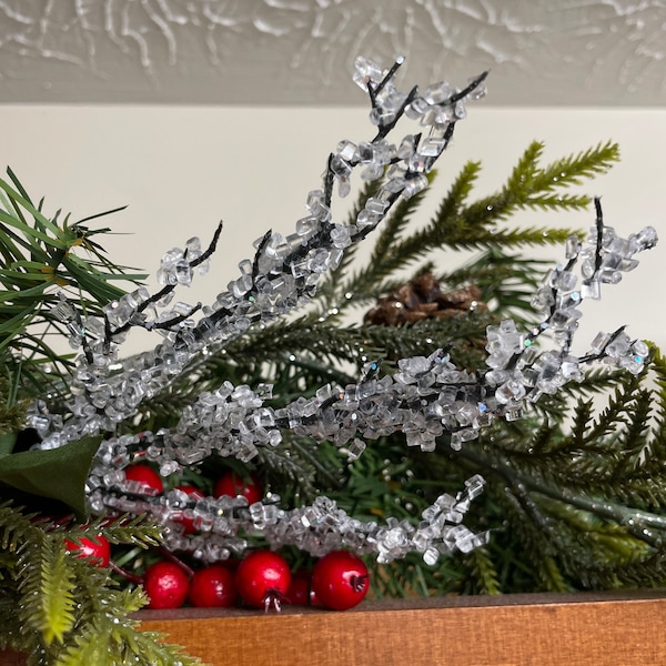 Christmas Ice Pick - Icy Branch Pick - Winter Ice Pick - Christmas ...
