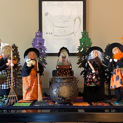 Standing Wood Pilgrims With Pumpkin Hand Painted Primitive - Etsy