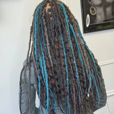 DE SE Crochet Dreadlock Extensions Natural Red and Brown, Synthetic ...