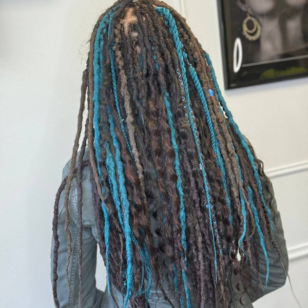 Double Ended Dreadlocks, Light Pink Dreads, Pink Extensions, Synthetic ...