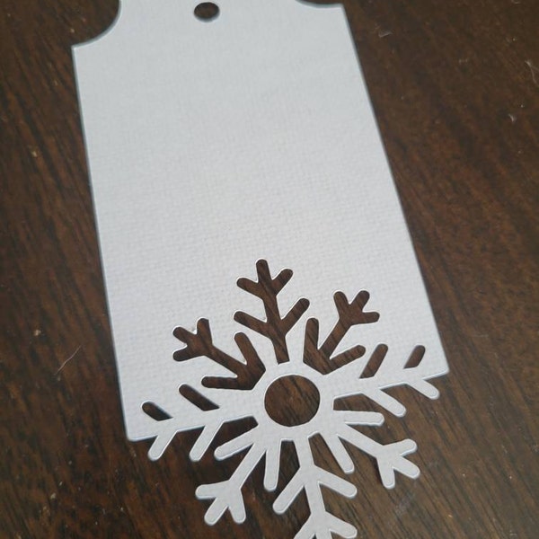 Snowflake Gift Tags SVG Bundle, Gift Tags SVG, Decorative Gift Tags SVG ...