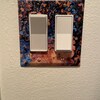 Blue Patina Printed Switch Plate Cover, Outlet Cover, Lightswitch Cover ...