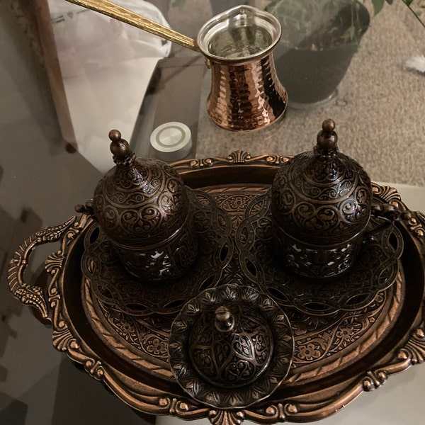 Vintage Turkish Coffee Set, Espresso Cup, Coffee Set, Traditional ...