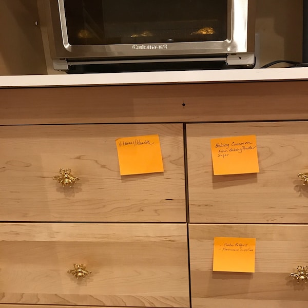 Honey Bee Drawer Cabinet Knob in Gold Bumble Bee Drawer Knob Bee Gift ...