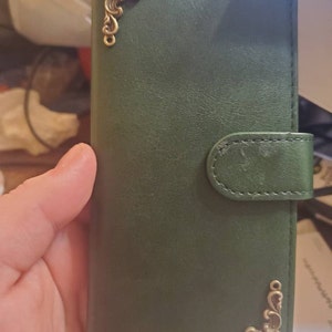 Final Fantasy 7 Cloudy Wolf Handmade Phone Wallet Case for iPhone X XS ...