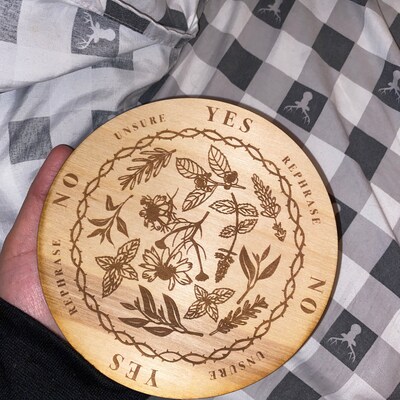 Pendulum Board Herbal Kit Nature Wooden Board Divination Witch Scrying ...