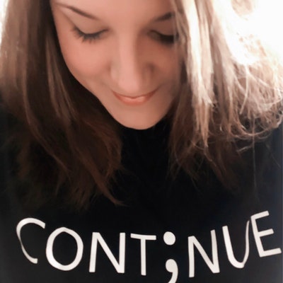 Semicolon Shirt Semicolon Continue T Shirt Mental Health - Etsy