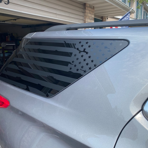 Chevy Traverse Distressed American Flag Rear Window Decal (2018-2023 ...