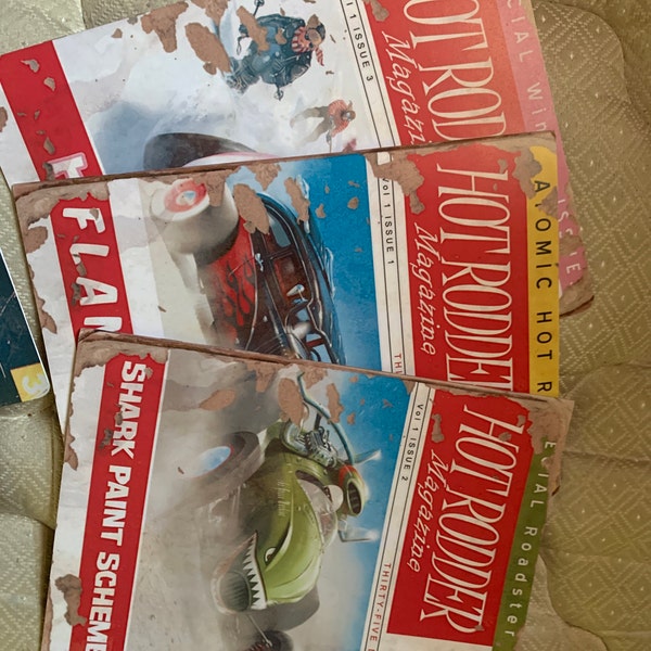 Un-official Handmade Fallout 4 COMPLETE SET of Hot Rodder Magazines ...