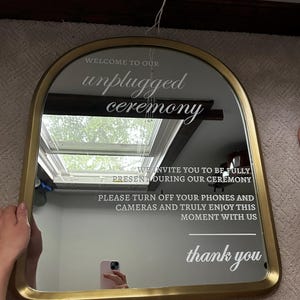 Wedding Bar Sign Customizable Name Mirror, Acrylic Drink Signage ...