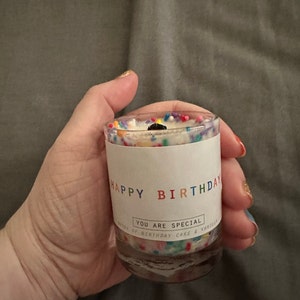 Customizable Happy Birthday Candle Personalize Any Message - Etsy
