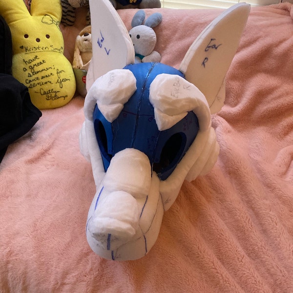 Dog Fursuit Head Base Template: DIY Foam Cosplay Pattern (digital PDF ...