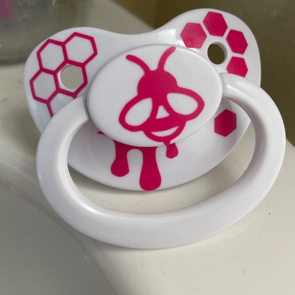 Honey Bee ADULT Pacifier (custom Color) - Etsy