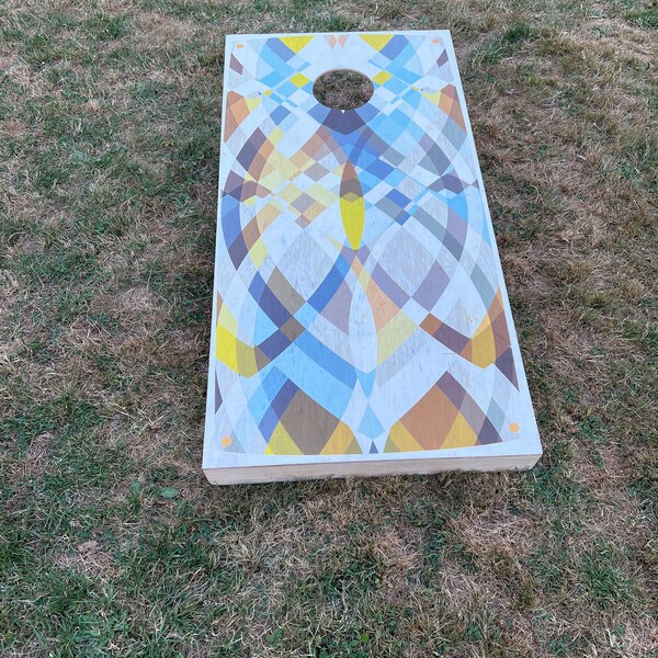 Retro Stained Color Me Cornhole Set With Bags - Cornhole Set - Quality ...