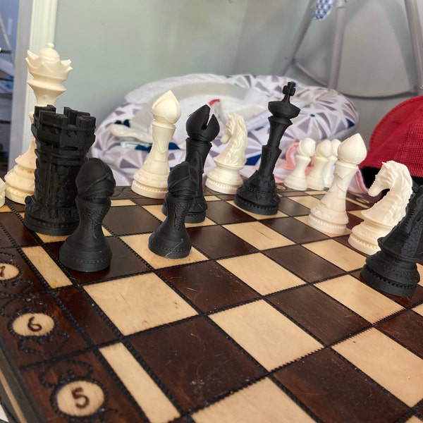 3D Printed Hexchess Set the Royals - Etsy