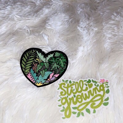 Still Growing, Self Growth, Vinyl Sticker, Vines, Plants, Leaves ...