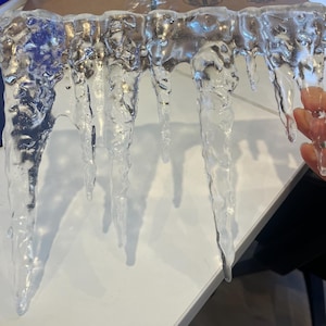 Handmade SMALL Artificial Icicle Group - Etsy