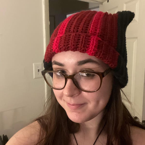 Ned Inspired Twenty One Pilots Hat - Handmade Crochet - Cat Ears ...