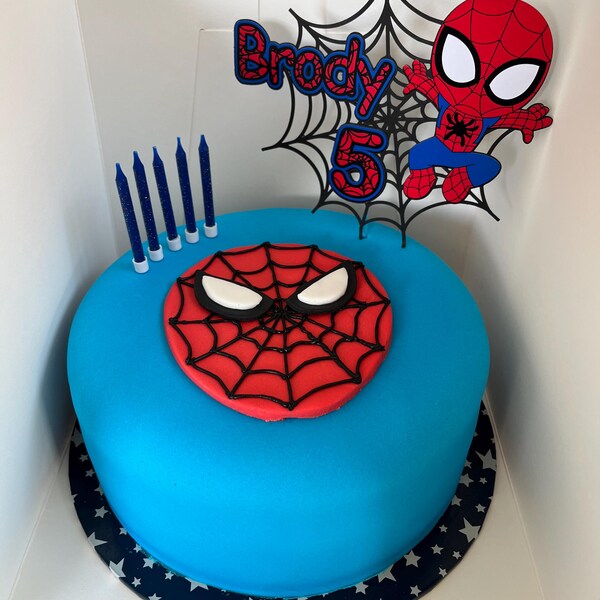 Spidey Inspired Cake Topper, Print at Home, DIY, Last Minute, Party ...