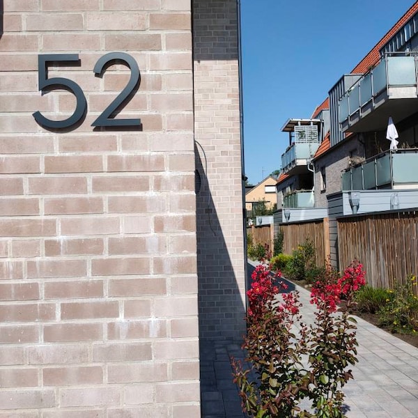 Corten Steel House Number, Weathered Steel House Number, Rustic Steel ...